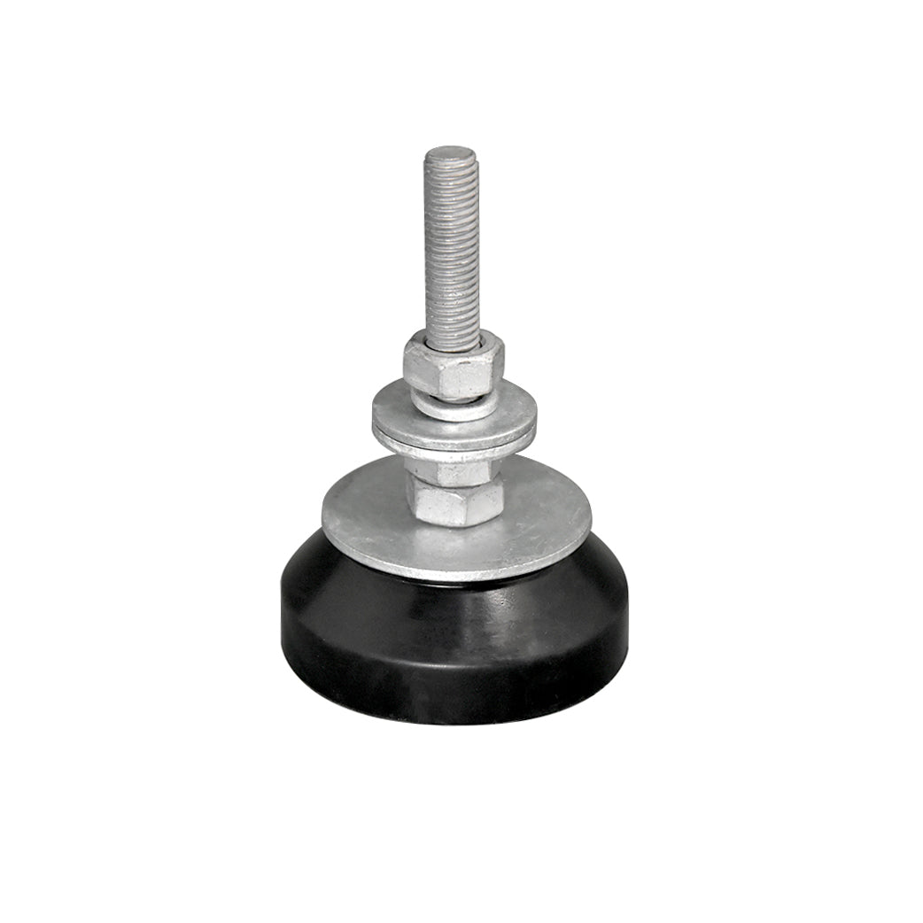 Galvanised Adjustable Anti-Vibration Rubber Mountings Feet M10*65mm- 1 ...