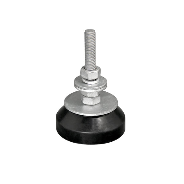 Galvanised Adjustable Anti-Vibration Rubber Mountings Feet M10*65mm- 1 ...