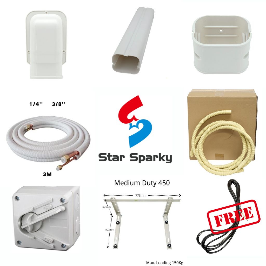 Air Conditioning First Floor Installation Kit Bundle-1/4''3/8'' – Star ...