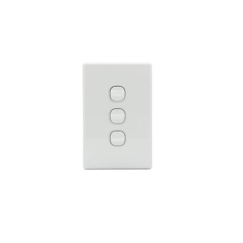 3 Gang Light Switch Vertical 10A 250V - KS306-V - Star Sparky Direct ...