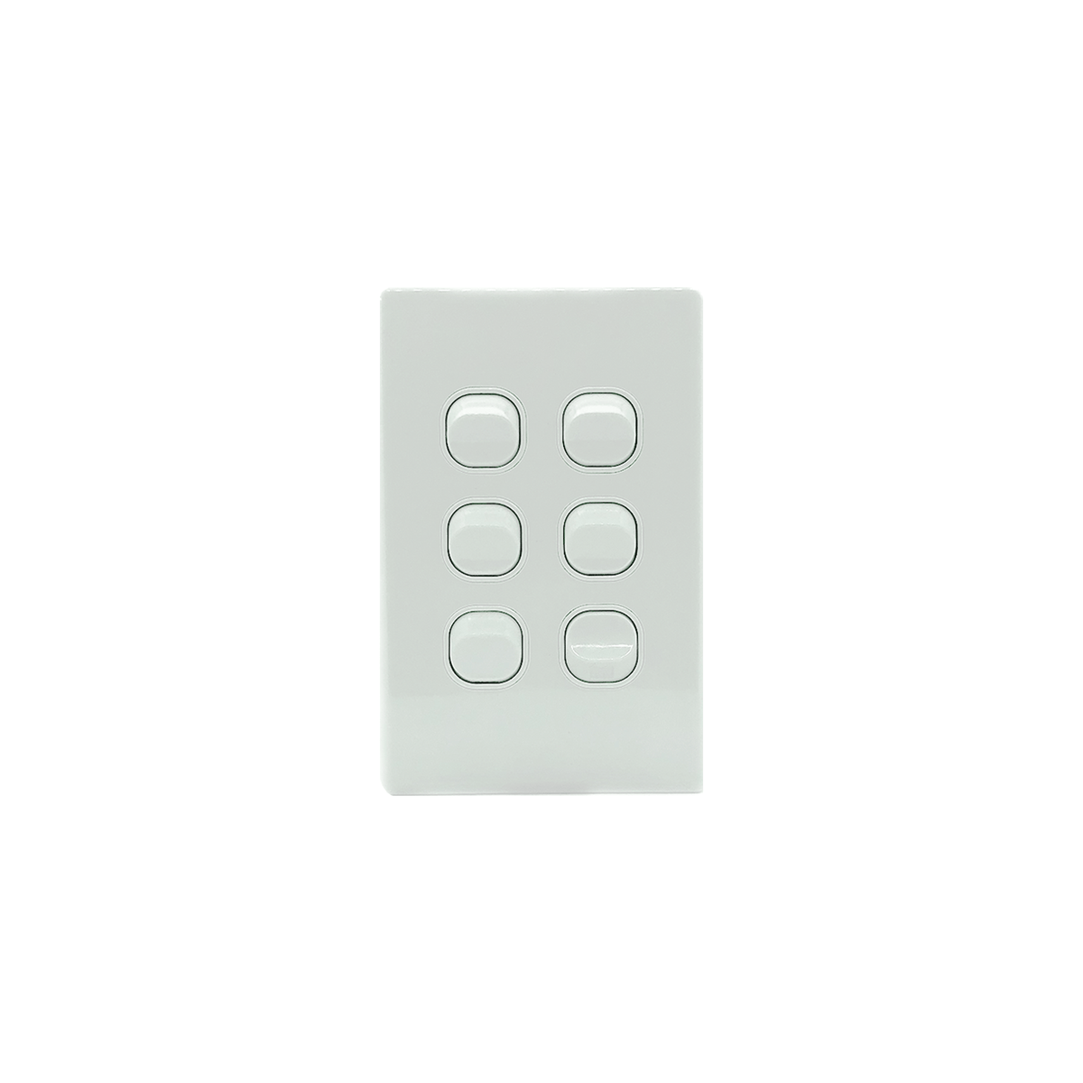 6 Gang Light Switch Vertical 10A 250V - KS312-V - Star Sparky Direct ...